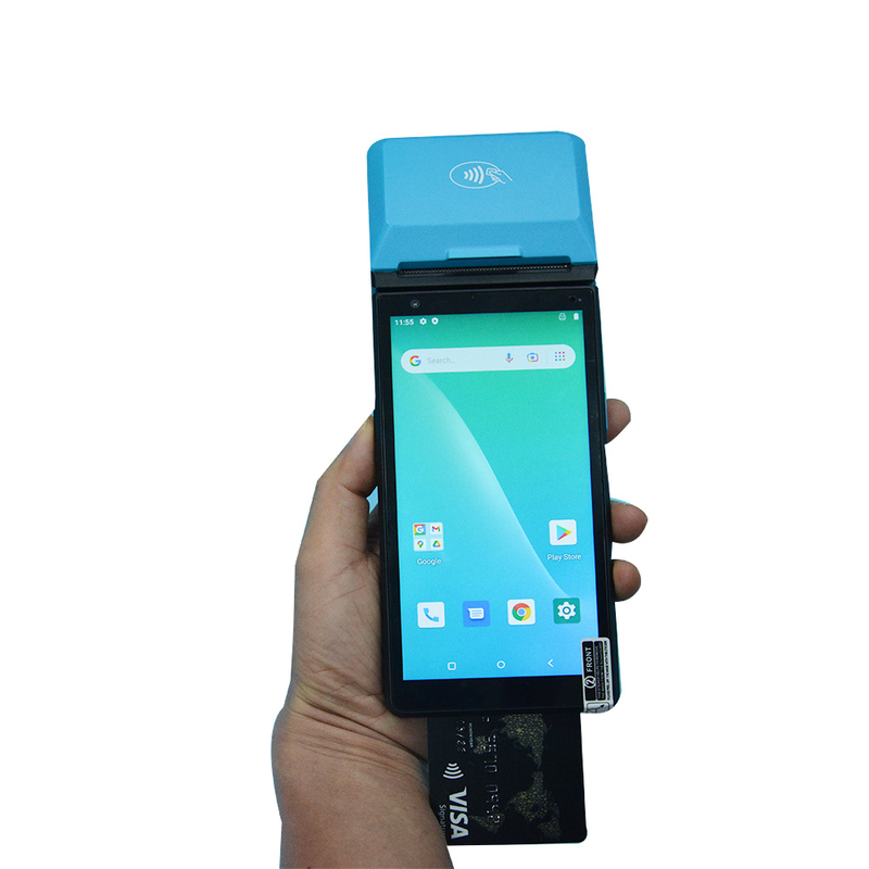 GMS Custom 6 Inch Android 11 MSR+NFC+Contact Card Reader Handheld Touch ...