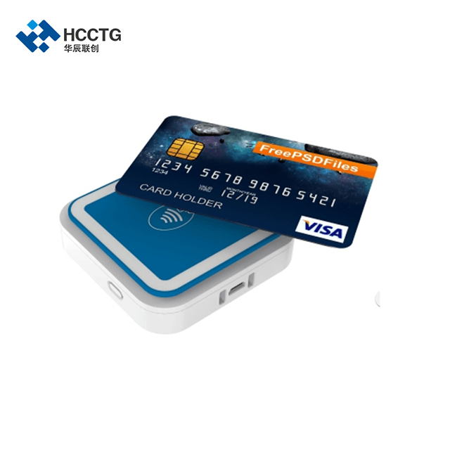 HCCTG PCI EMV Bluetooth 3 In 1 Smart Mobile NFC Credit Card Reader MPOS ...