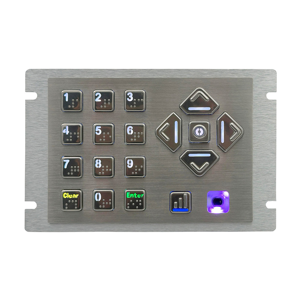 Adjustable Backlight Programmable Audio Navigation POS Keyboard for ATM Kiosk AKB20 from China ...