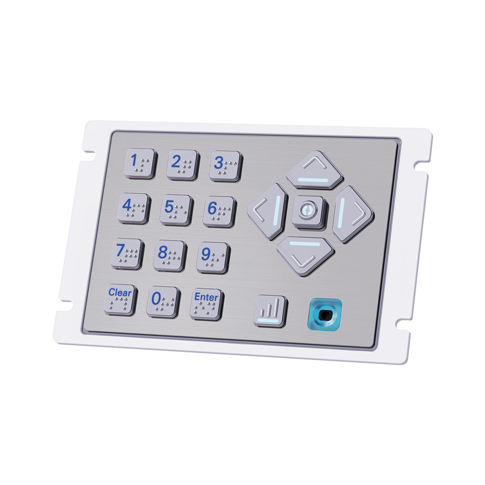 Adjustable Backlight Programmable Audio Navigation POS Keyboard for ATM Kiosk AKB20 from China ...